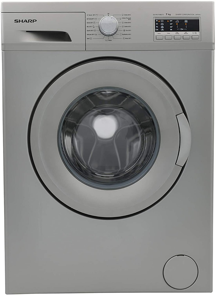 Sharp 7kg Front Loading Washing Machine (ES-FE710CZL-S)