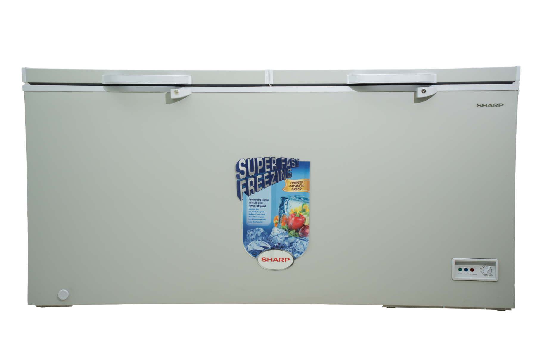 Sharp 502L (Net) 660L (Gross) SCF-K660XL-SL3 Chest Freezer